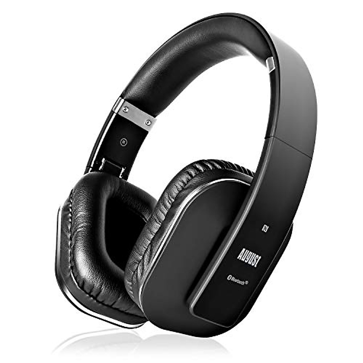 EQ App Over Ear Wireless Headphones - August EP650-Bass Rich Sound and Optimum Comfort - NFC and aptX LL Low Latency - [Black]