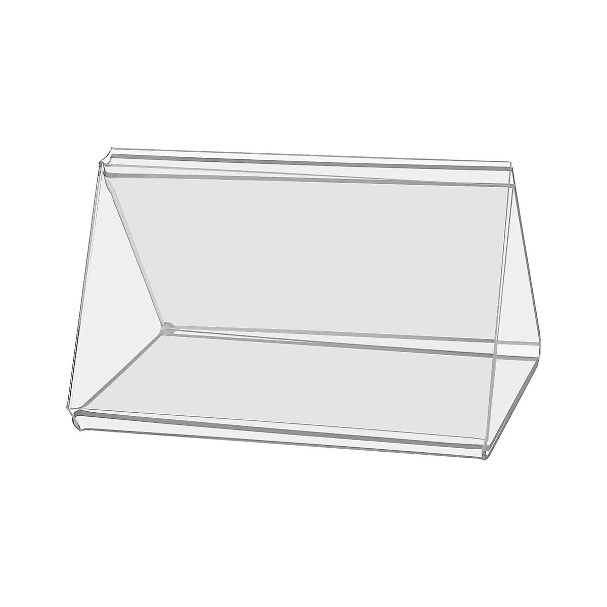 6 Pack Sign Holder 4 x 6 Inch 3 Sided Table Clear Acrylic Display Literature Frame Multi-Sided Table Tent Lightweight Portable Flyer Panels Menu Ad Display Restaurant by Marketing Holders