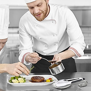 AlphawolfPro Stainless Steel Spoon Rest for Kitchen Counter, Spoon Holder for Stove Top, Ladle Rest, Spatula Rest, Stove Spoon Holder, Kitchen Accessories for Kitchen Utensils, Silver