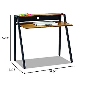 Safco Products 1951BL Studio Writing Desk, Black