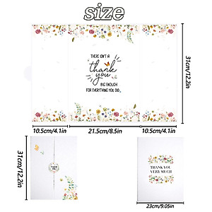 Roetyce Thank You Party Decorations, Floral Thank You Guest Book, Jumbo Thank You Card, Thank You All You Do Signature Board, Thank You Gift for Teacher Staff Coworker, We Appreciate You Decorations