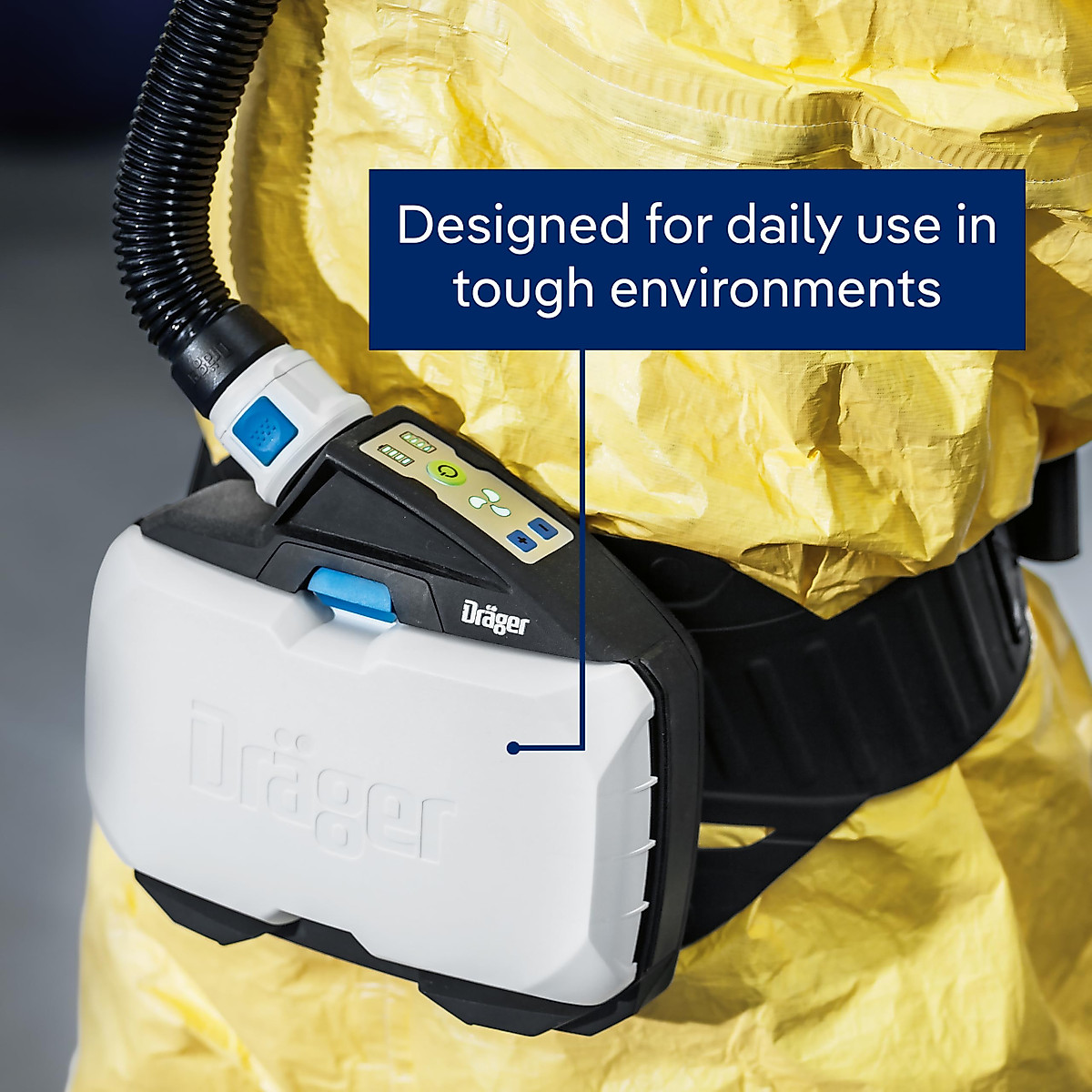Dräger X-plore 8500 Powered Air-Purifying Respirator (PAPR) | 16hrs battery | Easy-Clean