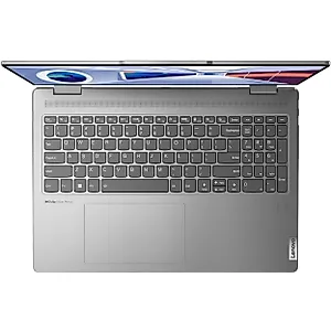 Lenovo Yoga 7i 16" 1920 x 1200 (WUXGA) Touch Laptop, 2-in-1 Design, AMD Ryzen 5 7535U, 8GB RAM 512GB SSD, AMD Radeon 660M Graphics, Fingerprint, Backlit KB, Win11, Storm Grey, NoCo Bundle