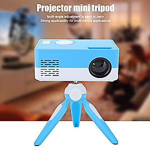 1080P Full HD Projector | Mini LED Projector with Rack | Portable Home Theater Media Player Digital Video Projector Short Throw Projector for Smartphone/Computer/Laptop (100‑240V)(#3-1)