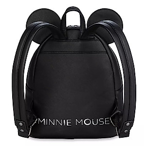 Loungefly Disney Parks Eyelashes Minnie Mouse Polka Dot Mini Backpack Black White