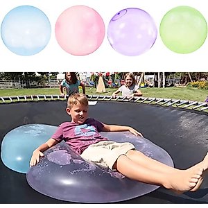 Deashun 47'' Water Filled Bubble Ball for Adults & Children Toy Beach Garden Ball Funny Inflatable Water Ball Soft Rubber Ball Jelly Balloon Balls for Outdoor Indoor Party
