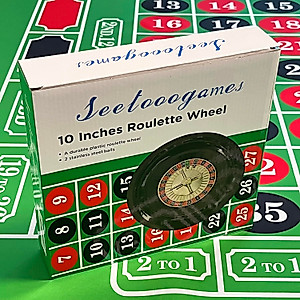 SEETOOOGAMES 10 Inches Roulette Wheel