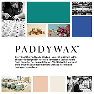 Paddywax Firefly Candle Co. Optimist Scented Candles with Soy Wax Blend and Reusable Glass Jar for Home Fragrance and Aromatherapy - 7 Ounce, Linen Rosewood, Dusty Pink