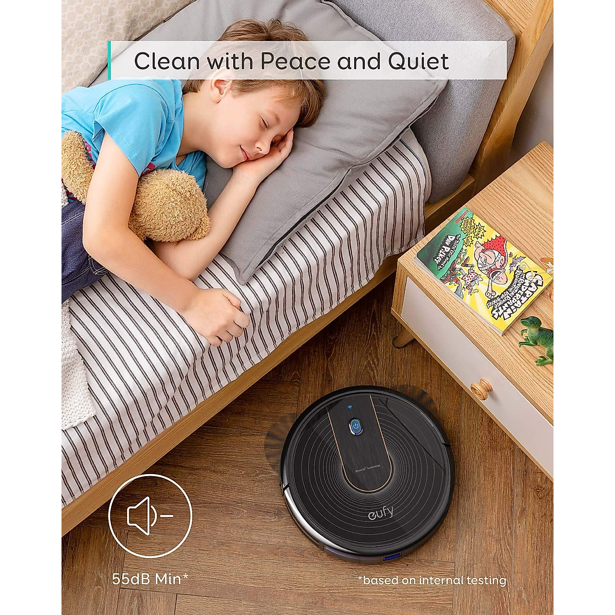 eufy [BoostIQ] RoboVac 15C, Wi-Fi, Upgraded, Super-Thin, 1300Pa Strong Suction Quiet, Self-Charging Robotic Vacuum Cleaner, Cleans Hard Floors to Medium-Pile Carpets (Renewed)