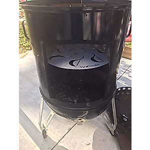 FireDial Baffle Plate Heat Management System for Charcoal BBQ and Barbecue Smokers, UDS, WSM, Kettle (For 22 in. WSM)