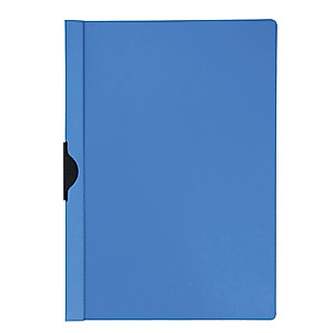 Q-Connect KF00462 Assorted Folders Clip File A4 Transparent Blue