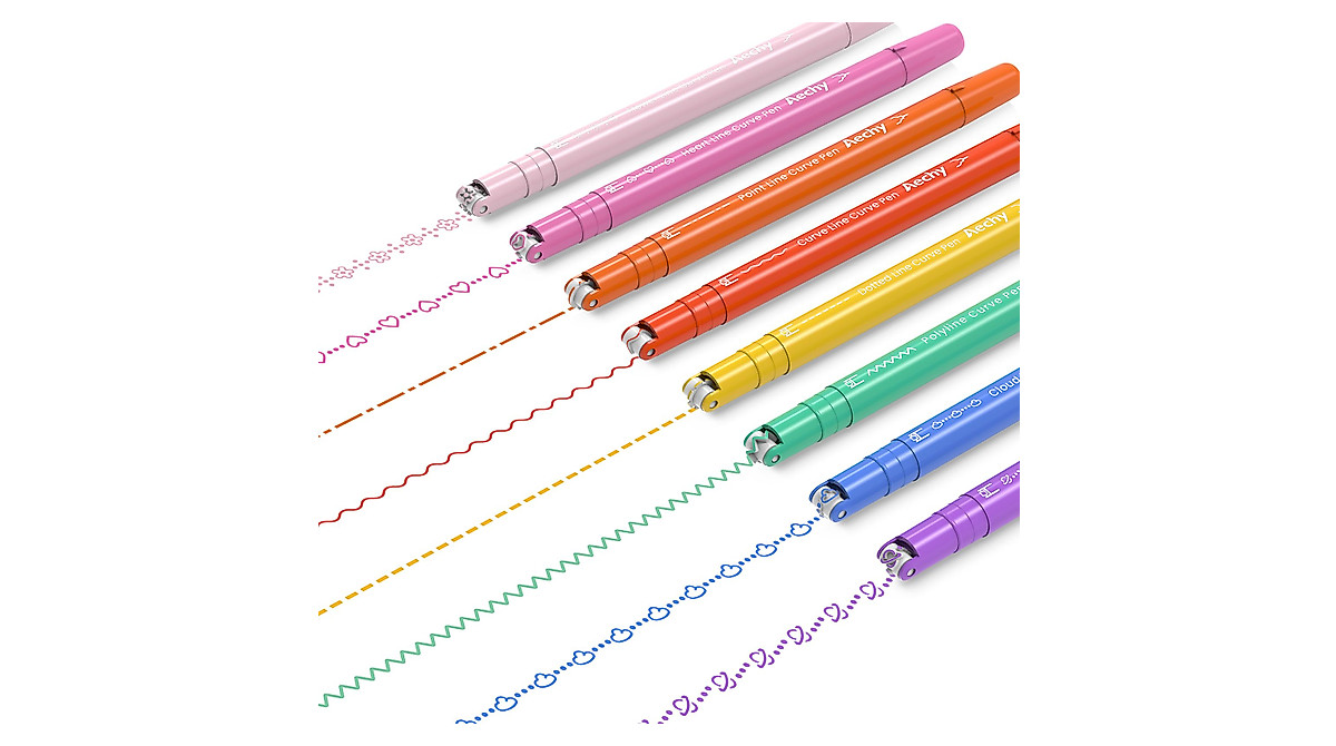 AECHY Colored Curve Pens for Creative Note-Taking & Art