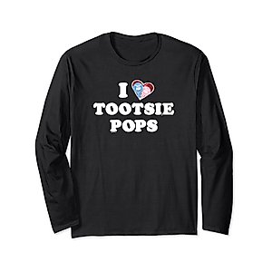 Tootsie Roll Pop I Heart Tootsie Pops Long Sleeve T-Shirt