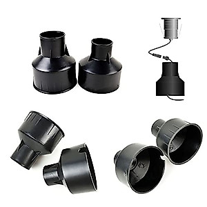 E-Simpo 6-Pack Embedded Housing Part ABS Antioxidant Built-in Fitting for Waterproof Outdoor Indoor Pre-embedded Concrete Grassland Inserts,to Fix the LED InGround Step Stair Pavement Pool Light (H86)