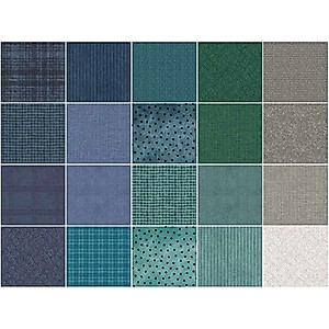 Bonnie Sullivan Woolies Flannel Stormy Seas 10" Squares 42 Pieces Layer Cake Maywood Studio