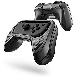 Mumba Grip for Nintendo Switch OLED & Nintendo Switch Joy-Con, 2-Pack Switch Controller Grip Handle Kit for Nintendo Switch Joy-Con (Black)
