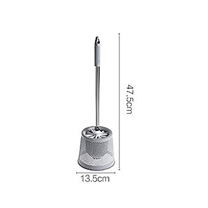 SPOUR Toilet Brush,Floor Standing Toilet Brush,Hideaway Toilet Bowl Brush for Bathroom,Deep Cleaner Toilet Brushes-Dark_Gray