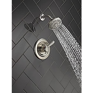 Delta Faucet Lahara 17 Series Dual-Function Shower Trim Kit with 5-Spray Touch-Clean Shower Head, Stainless T17238-SS (Valve Not Included)