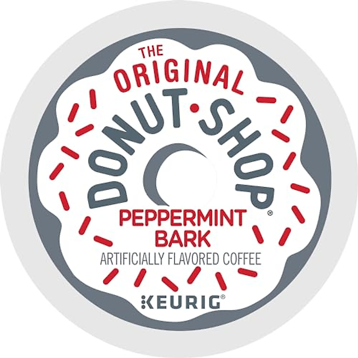 The Original Donut Shop Peppermint Bark Keurig Single-Serve K-Cup Pods, Light Roast Coffee, 72 Count (6 Packs of 12)