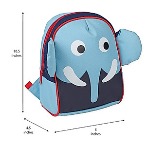 Class Collections Baby Blue Elephant Animal Water Resistant Preschool Backpack
