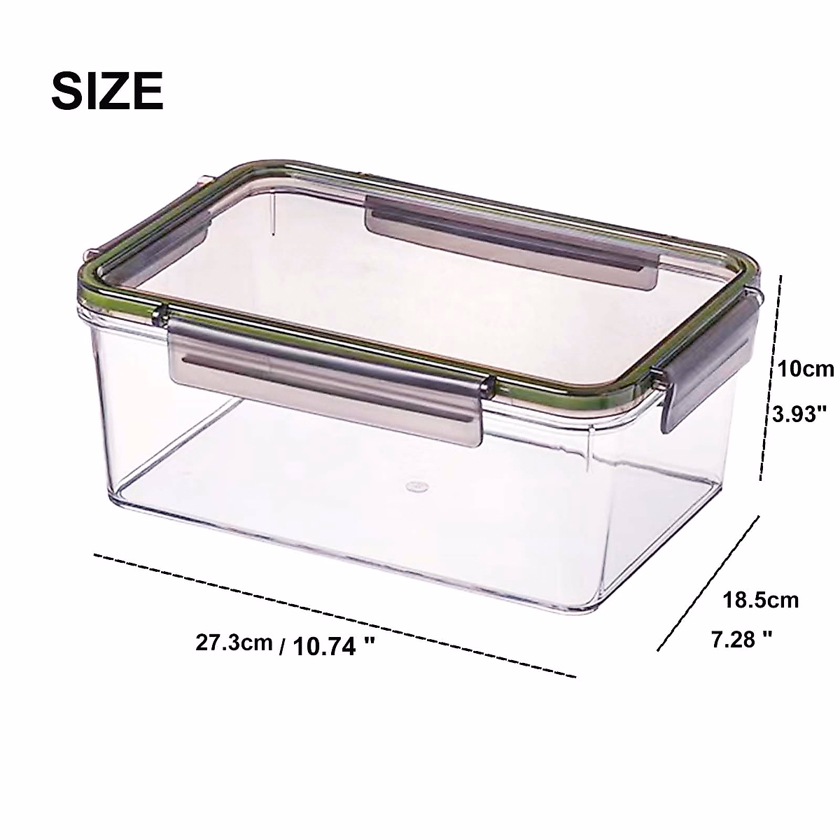 Foncroto Sandwich Food Storage Containers With Lids: 118 OZ Reusable Leakproof Storage Containers With Lids,Plastic Meal Prep Storage Container for Sandwich Vegetable,Salad,Fruit