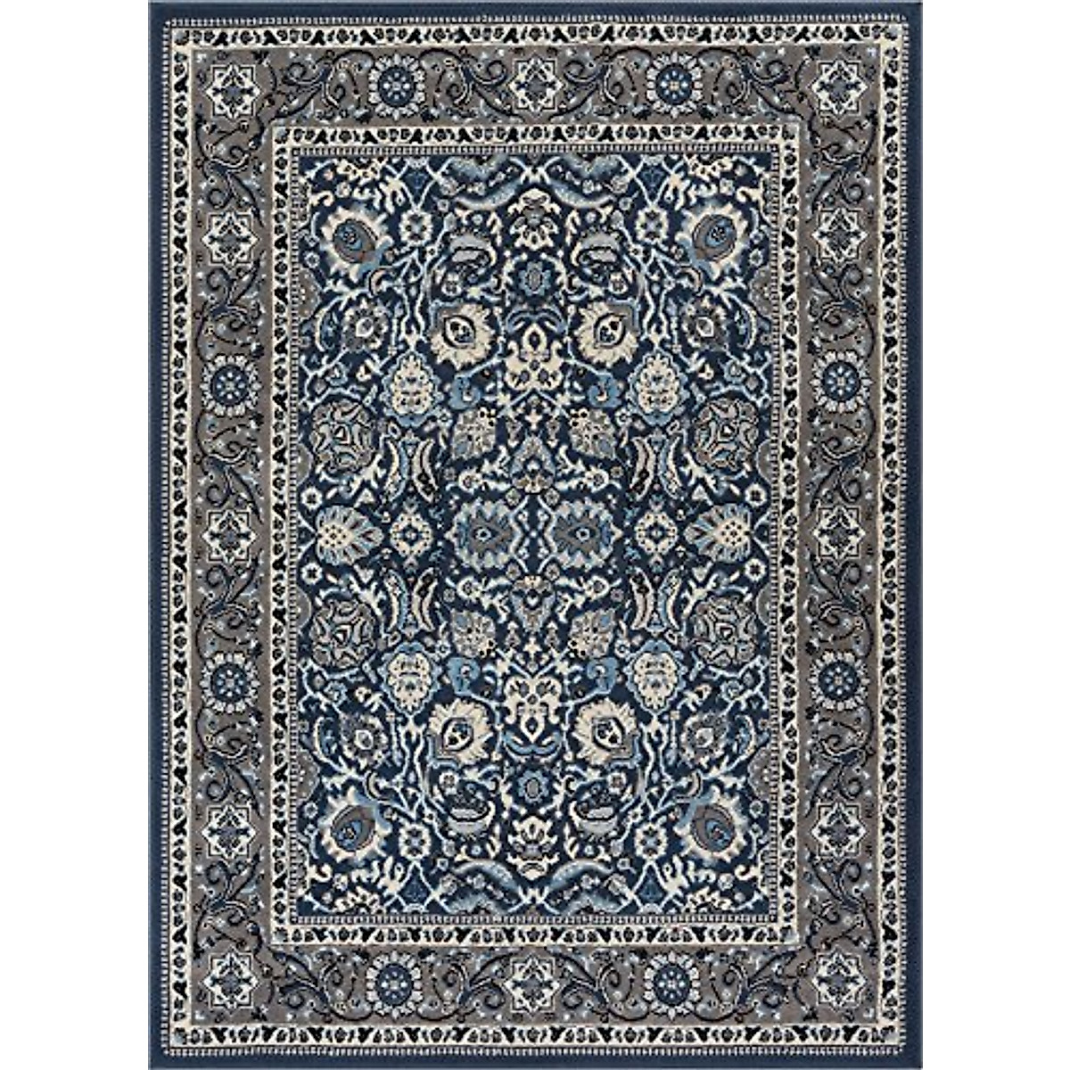 Well Woven Darya Blue Modern Sarouk 5x7 (5'3" x 7'3") Area Rug Updated Traditional Persian Carpet