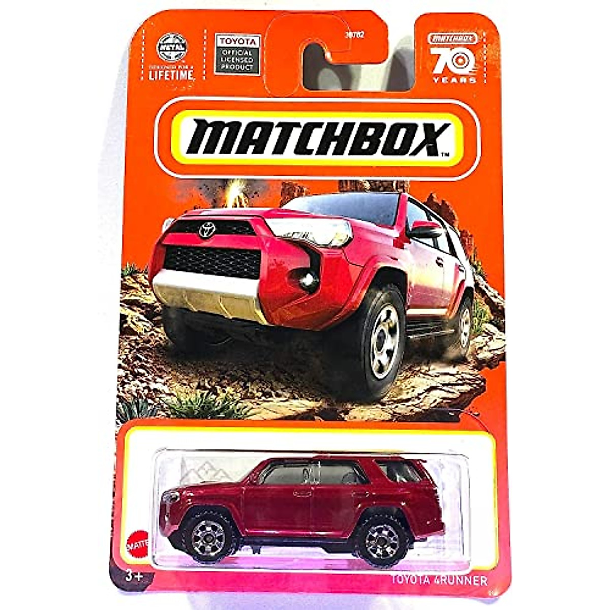Matchbox - Toyota 4RUNNER - Red - Matchbox 70 Years - 2023 - Mint/NrMint Ships Bubble Wrapped in a Sized Box