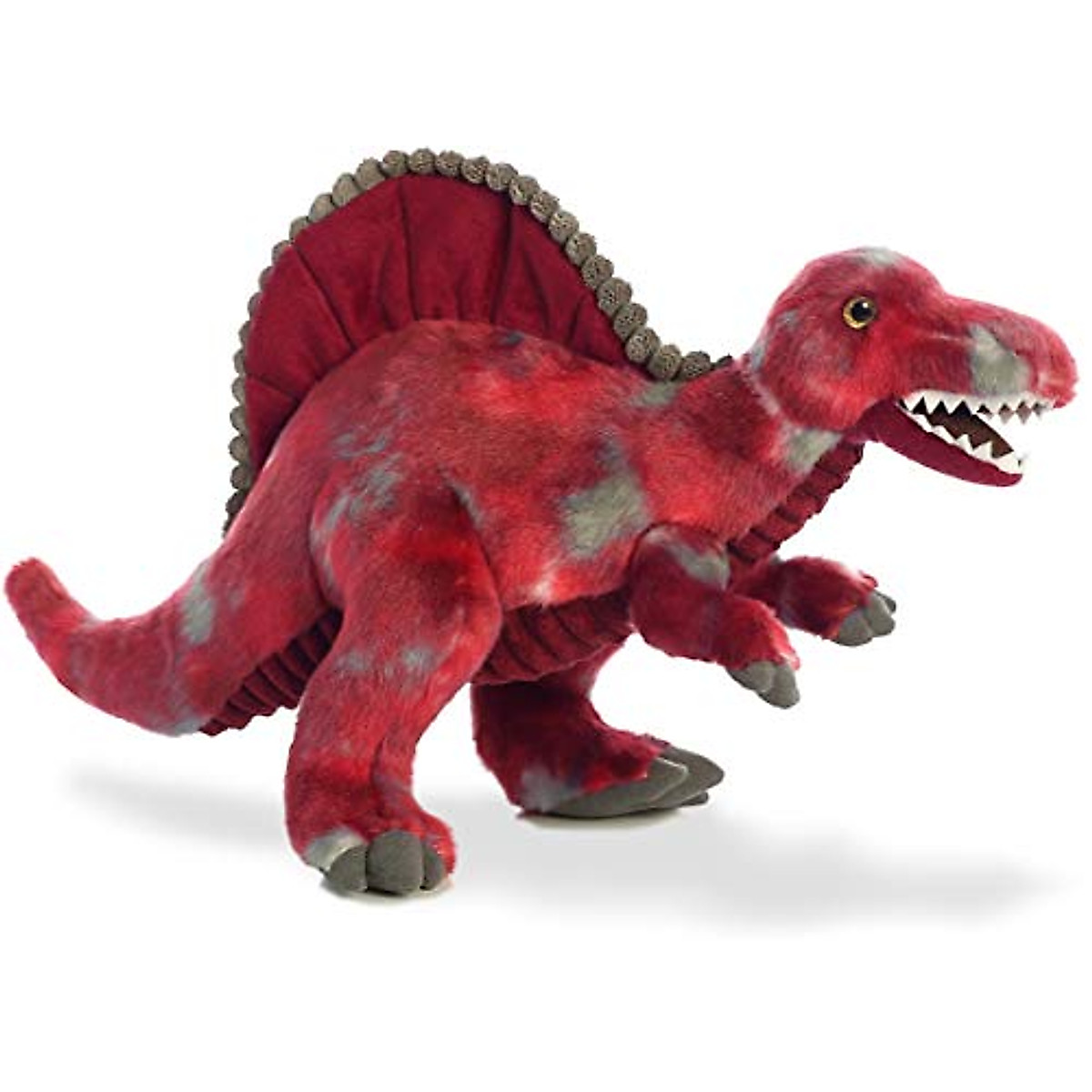 Aurora® Ferocious Dinos & Dragons Spinosaurus Stuffed Animal - Prehistoric Fun - Cuddly Companions - Red 17.5 Inches