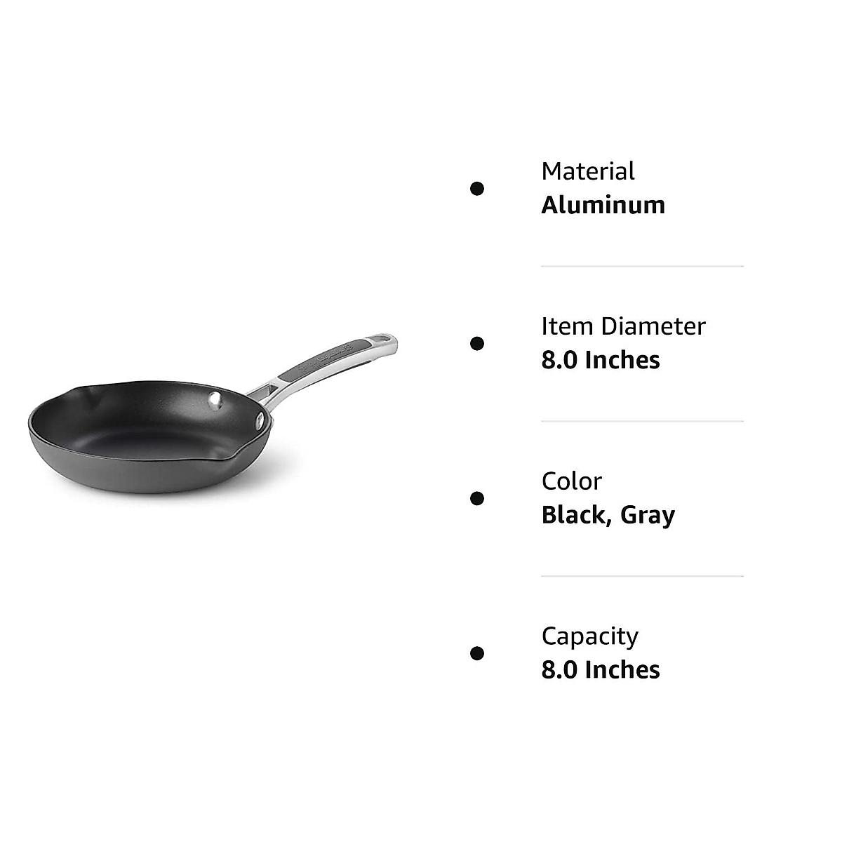 Calphalon Easy System Nonstick Omelette Pan, 10, Black