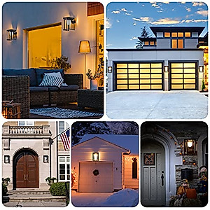 Outdoor Wall Light Fixtures, Solar Motion Porch Lights IP65 Waterproof 3 Lighting Modes for Patio Front Door Entryway, 2 Pack