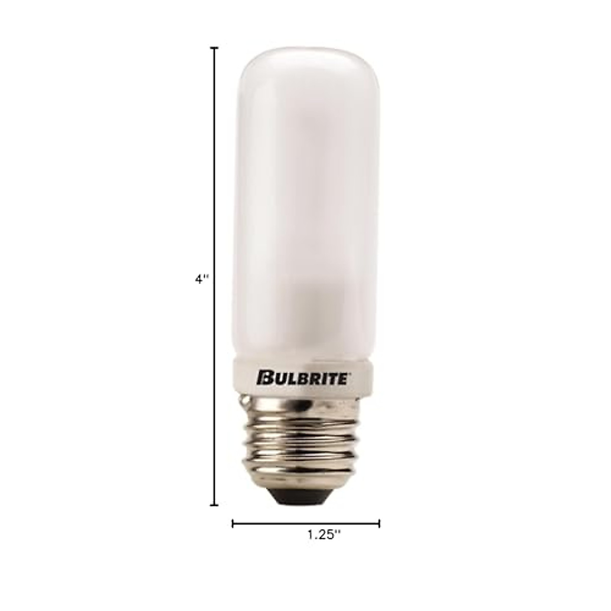Bulbrite Halogen T10 Q250FR/EDT 120-Volt Halogen JDD Type Tubular Medium E26 Bulb, Frosted, 250-Watt