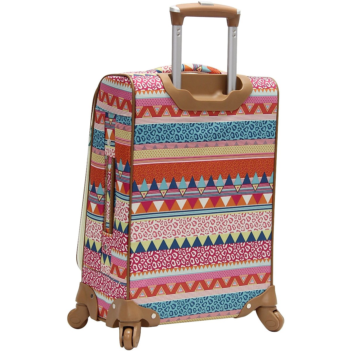 Lily Bloom Carry On Expandable Design Pattern Luggage With Spinner Wheels (20in, On the Prowl)