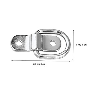 BESPORTBLE Heavy Duty Garment Rack 10pcs Pull Ring Stainless Steel Hangers Heavy Duty Clothes Hanger Rack Multi Purpose Hanger Heavy Duty Steel d Rings D Type Buckles