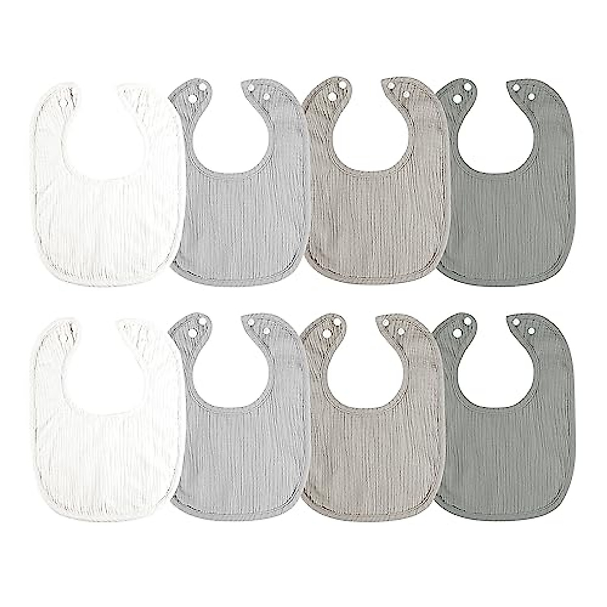 Cherub Muslin Baby Bibs for Boys, 8 Pack Absorbent Bandana Baby Bibs for Drooling and Teething, Soft Cotton Drool Bibs for 0-36 Months Newborn