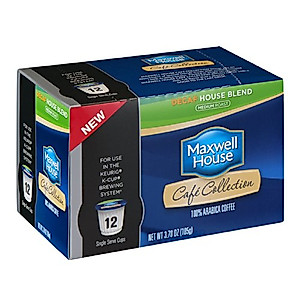 Maxwell House Cafe Collection Decaf House Blend K-Cups, 12 Count (Pack of 6)