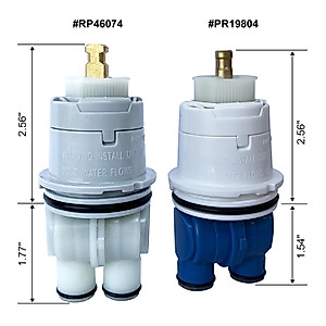 RP46074 Shower Cartridge Replacement for Delta 13/14 Series Single Handle, Bathtub Faucet Shower Valves Bonnet Nut Assembly