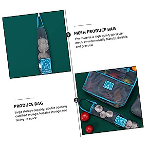 CIYODO 3pcs Holder of Household Storage Onions Fruit Small Hanging Potatoes Large Kitchen Food Mesh Vegatable Organizer for Sorting and Long Tote Vegetable Net Vegetables Potato Portable