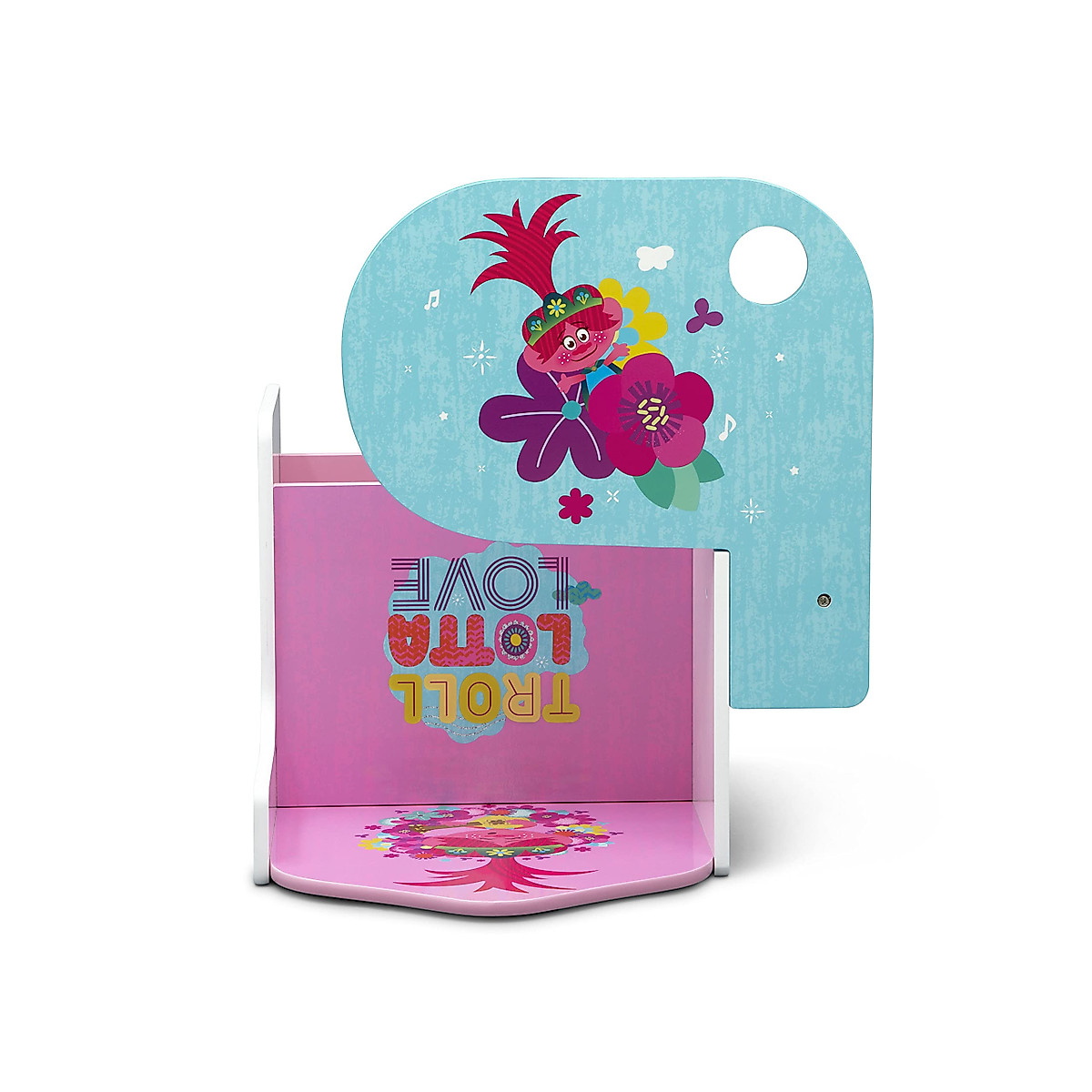 Delta Children Chair Desk with Storage Bin, Trolls World Tour