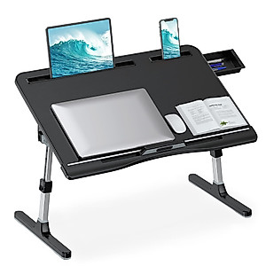 HETTHI Laptop Bed Tray Desk Laptop Desk for Bed Laptop Table for Bed Tray Tables Laptop Table Bed Table Lap Desk for Laptop Low Table for Sitting on The Floor