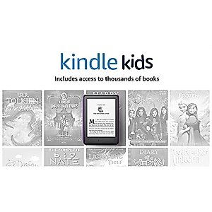 Kindle Kids (2019 release), a Kindle designed for kids, with parental controls - Rainbow Birds Cover.