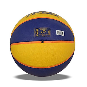 Spalding Unisex Adult 83735Z_6 Basketball, Yellow, Blue, 6