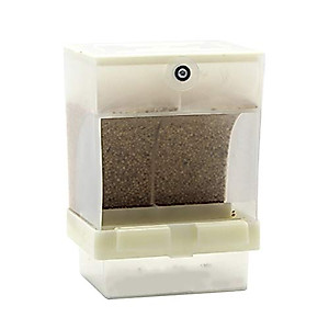 TEHAUX No-Mess Automatic Bird Feeder,Parrot Integrated Automatic Feeder- Parrot Feeder Cage Accessories Supplies for Parakeet Canary Cockatiel Finch