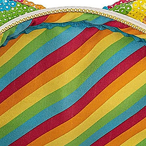 Loungefly Disney Minnie Mouse Sequin Rainbow Womens Double Strap Shoulder Bag Purse