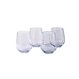 Prepara Clarity Classic Tritan Wine Glass 4 Pack, 19.5 Ounce, Clear