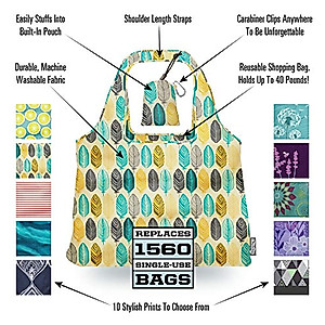 ChicoBag Vita Tote, 1 each of Bliss, Be & Peacock Bandana, Variety Pack of 3