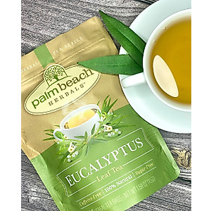 Palm Beach Medicinal Herbs - Eucalyptus Leaf Tea - Pure Herbal Tea Series (30 Tea Bags) 100% Natural