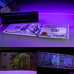 inShareplus LED UV Lamp Four Head with USB, 40W Dimmable UV Light with Clip, Glow in The Dark, 395nm-405nm Black Light for Party, Stage, UV Glue Curing Resin Paint, Collection, Aquarium