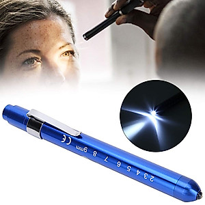ZJchao LED Penlight Professional Portable Diagnostic Lamp Clinical Pen Ophthalmic Examination Pupil Check Pen Light for Doctor Nurse(Blue)