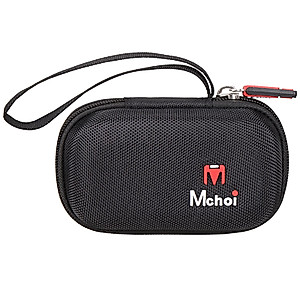 Mchoi Hard Carrying Case for Carson MicroFlip 100x-250x LED and UV Lighted Pocket Microscope, Shockproof, Waterproof, Lightweight, Dustproof, Black, Grey