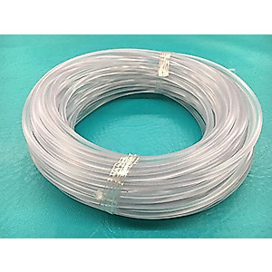 KOMORAX 25 Ft Long .25 Inch Solid Vinyl Sling Spline Awning Cord Chair Lounge Replacement Outdoor Patio Lawn Garden Pool Furniture Clear